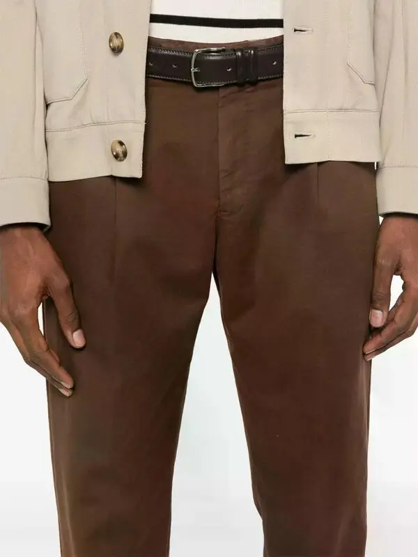PT TORINO Tapered Trousers - Brown