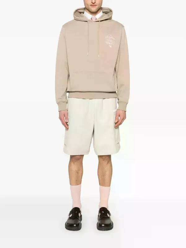 Drole De Monsieur Slogan Vignes Hoodie - Brown