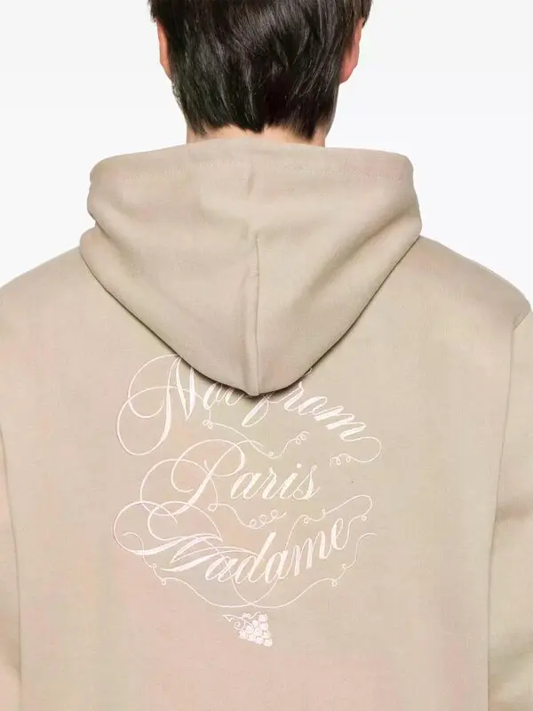 Drole De Monsieur Slogan Vignes Hoodie - Brown