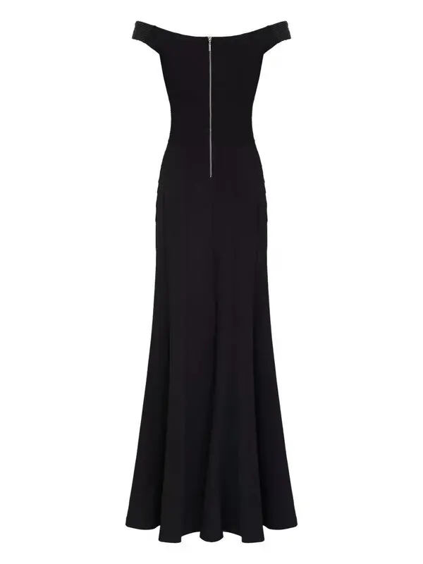 GLORIA COELHO Mesh Maxi Dress