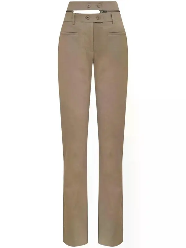 GLORIA COELHO Double-flare Trousers