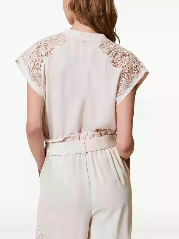 TWINSET Embroidered Twill Shirt
