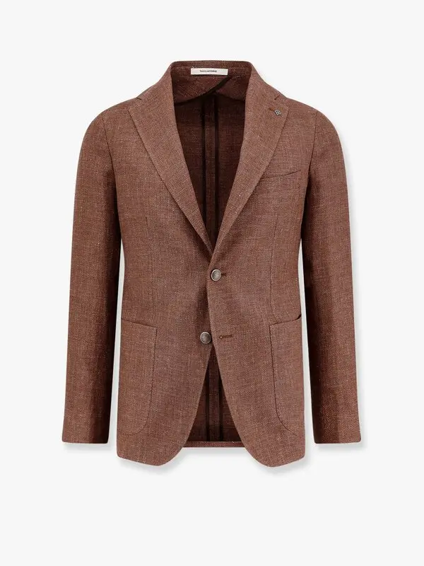 Tagliatore Montecarlo Linen And Cotton Blazer