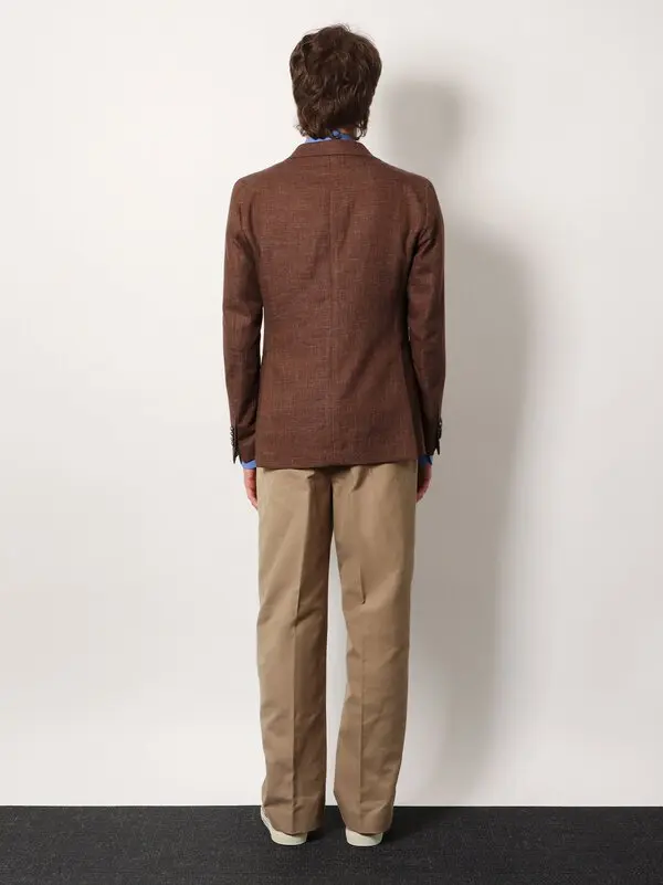 Tagliatore Montecarlo Linen And Cotton Blazer