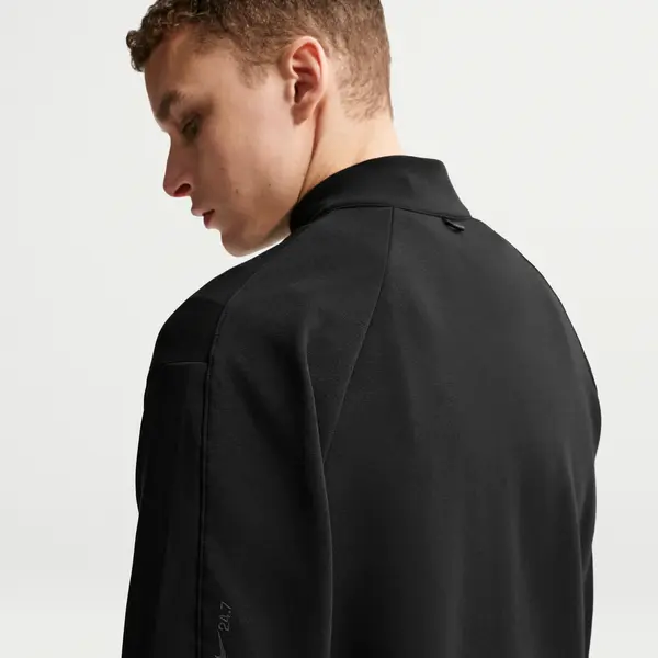 Nike 24.7 Impossiblysoft Dri-fit 1/2-zip Top - Black