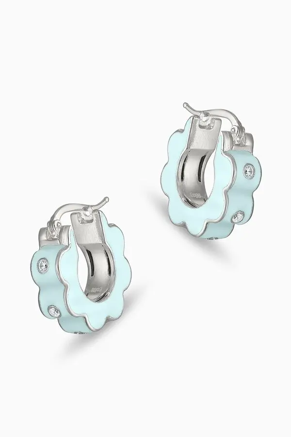 ETIQ Garden Hoop Earrings - Floral