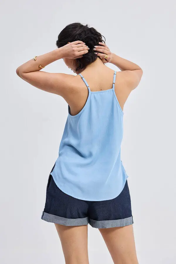 REISTOR Endless Sunday Denim Top - Blue