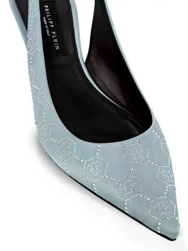 Philipp Plein Slingback Monogram Pumps - Blue