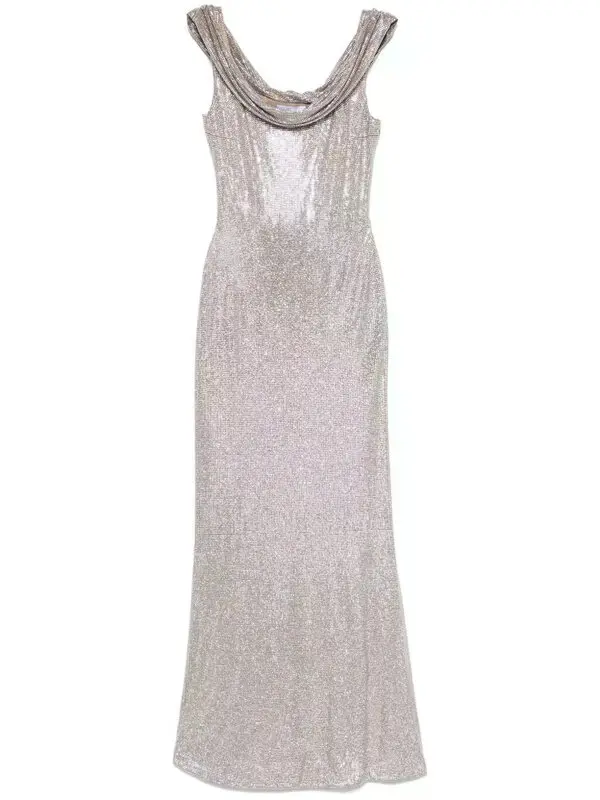Giuseppe Di Morabito Crystal-embellished Gown - Neutrals