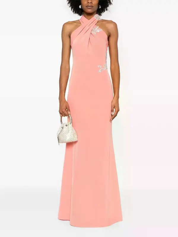 CRISTALLINI Stretch-crepe Maxi Dress