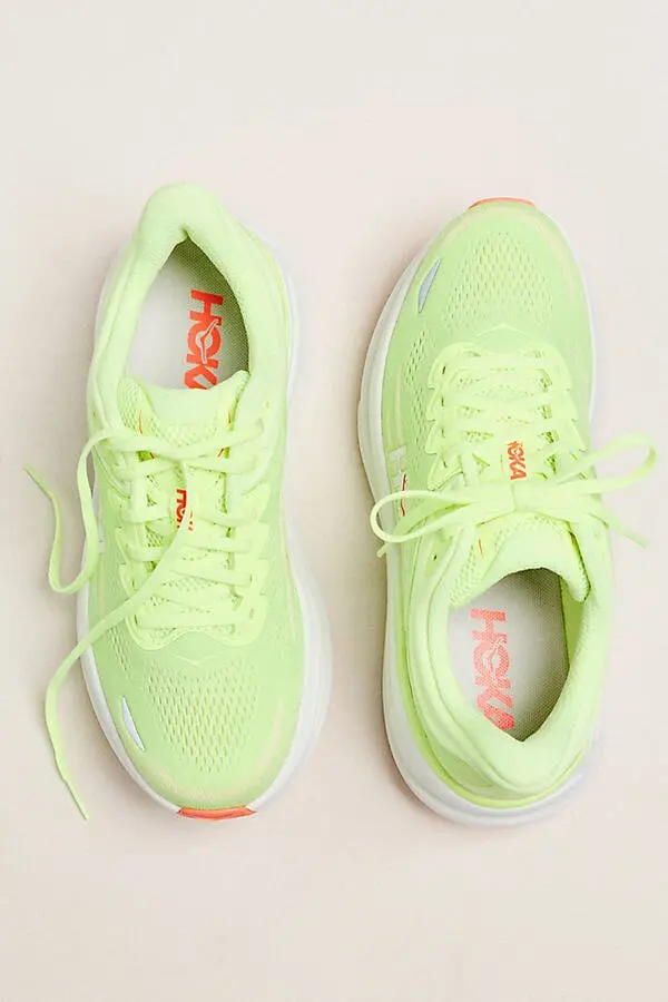 HOKA® Bondi Athletic Sneakers - Neon Yuzu/sunlight