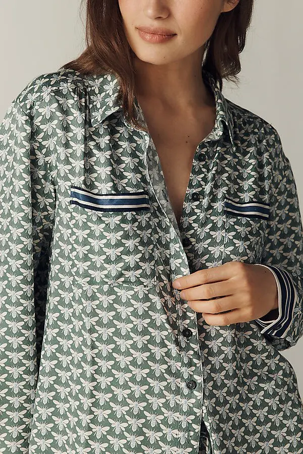 Maeve Rudi Silken Buttondown Shirt
