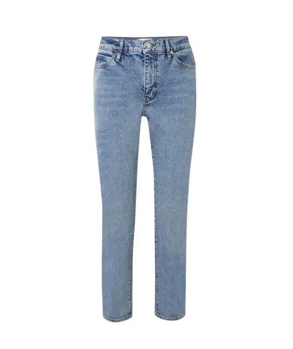 FRAME The Borrowed High-rise Slim-leg Jeans