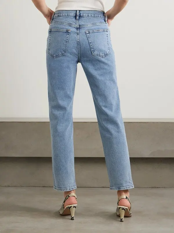 FRAME The Borrowed High-rise Slim-leg Jeans
