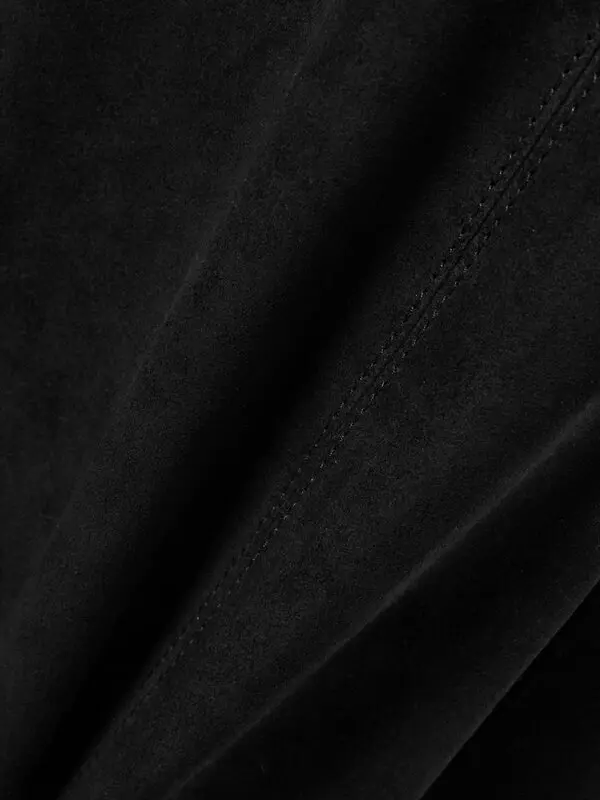 Gabriela Hearst Rhein Paneled Suede Pants - Black