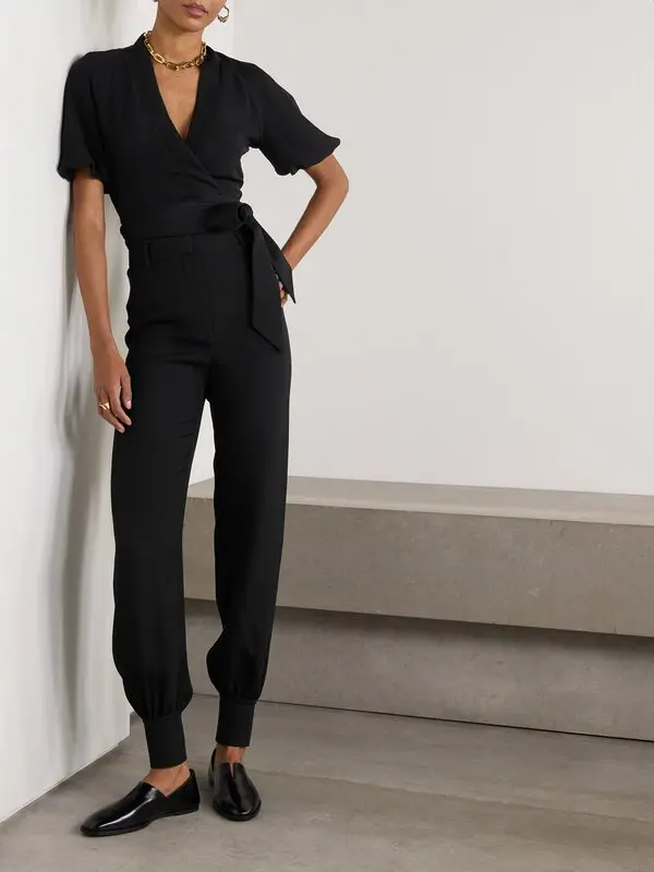 Loro Piana Clancy Cropped Wrap Shirt