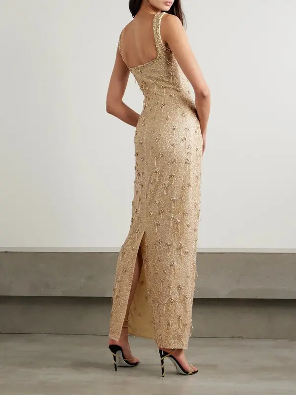CLIO PEPPIATT Athena Embellished Tulle Gown