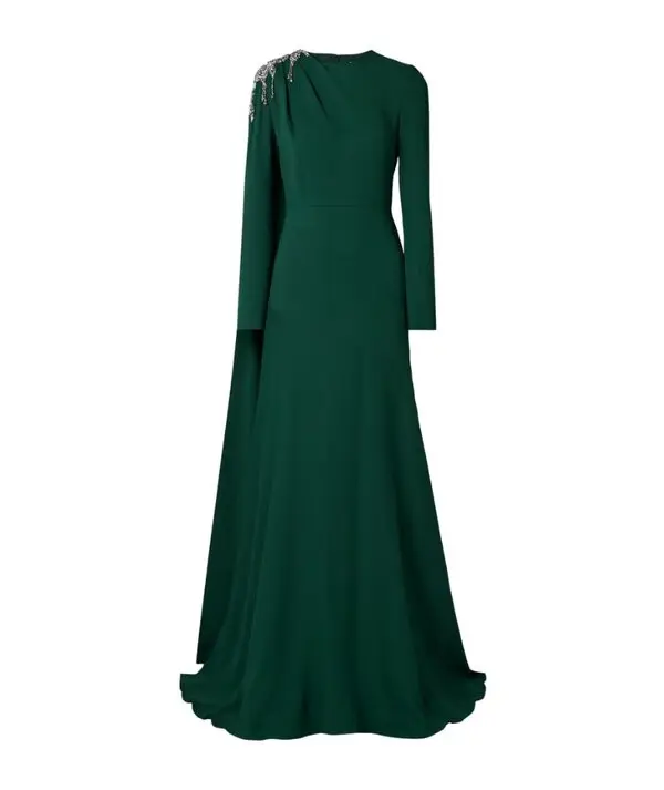 cocktail dress green emerald Emerald Green Layered Lace Prom Dress