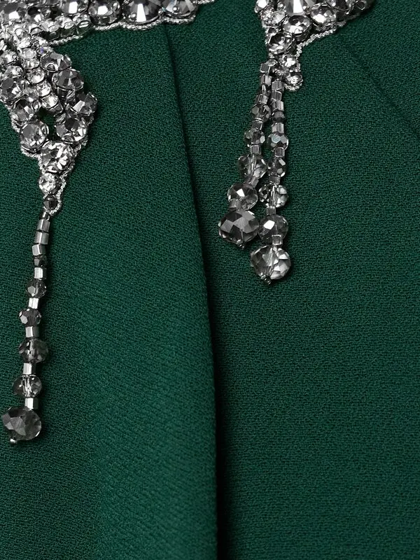 Erdem Crystal-embellished Crepe Gown