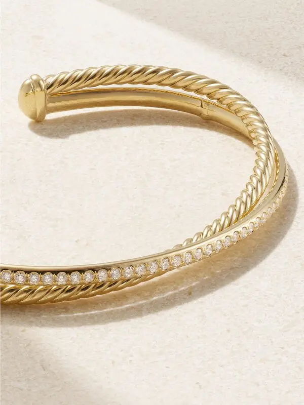 David Yurman Crossover 18-karat Diamond Cuff