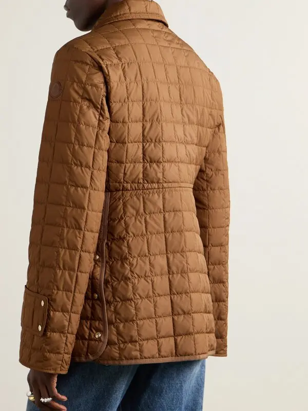 Moncler Epinal Quilted Down Jacket - Metallic