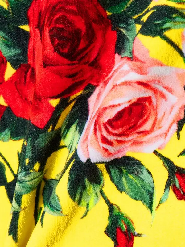 Dolce & Gabbana Floral-print Cotton-terry Towel