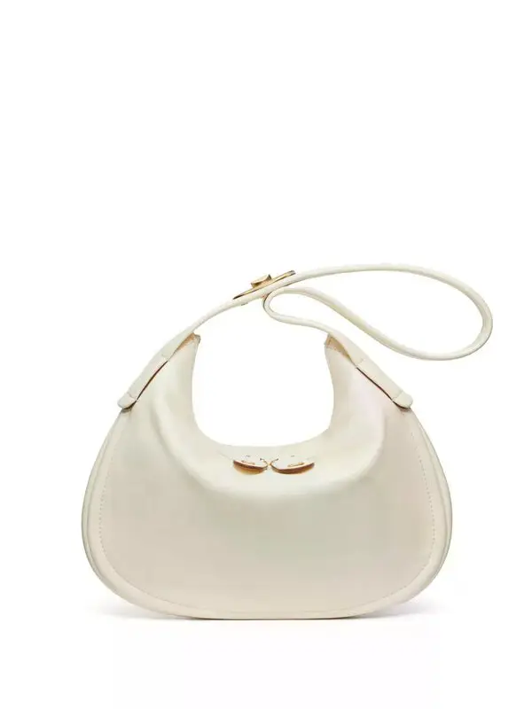Valentino Garavani Small Leather Go-hobo Shoulder Bag - White
