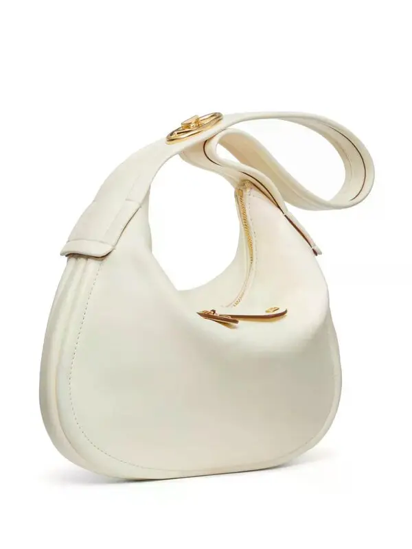 Valentino Garavani Small Leather Go-hobo Shoulder Bag - White