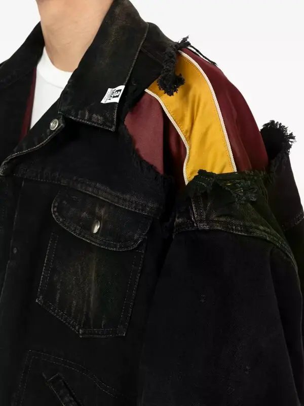 Mihara Yasuhiro Layered Denim Jacket - Black