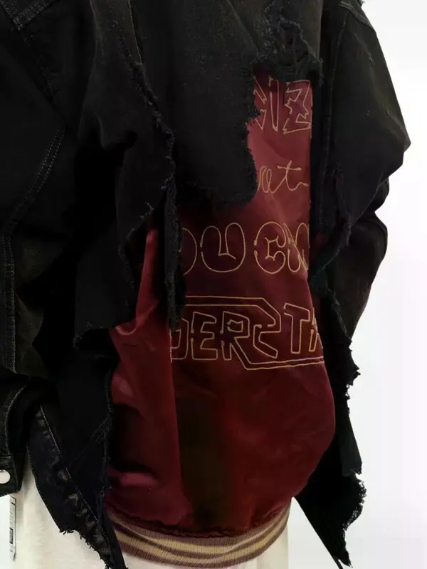 Mihara Yasuhiro Layered Denim Jacket - Black