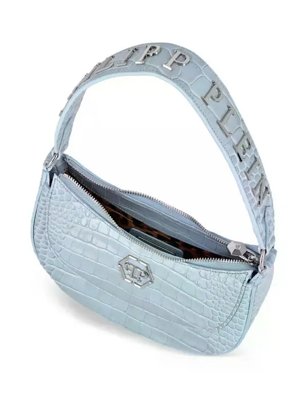Philipp Plein Croco-printed Tote Bag - Blue