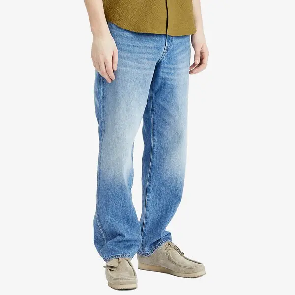 Paul Smith Relaxed Fit Embroidered Stripe Denim Jeans