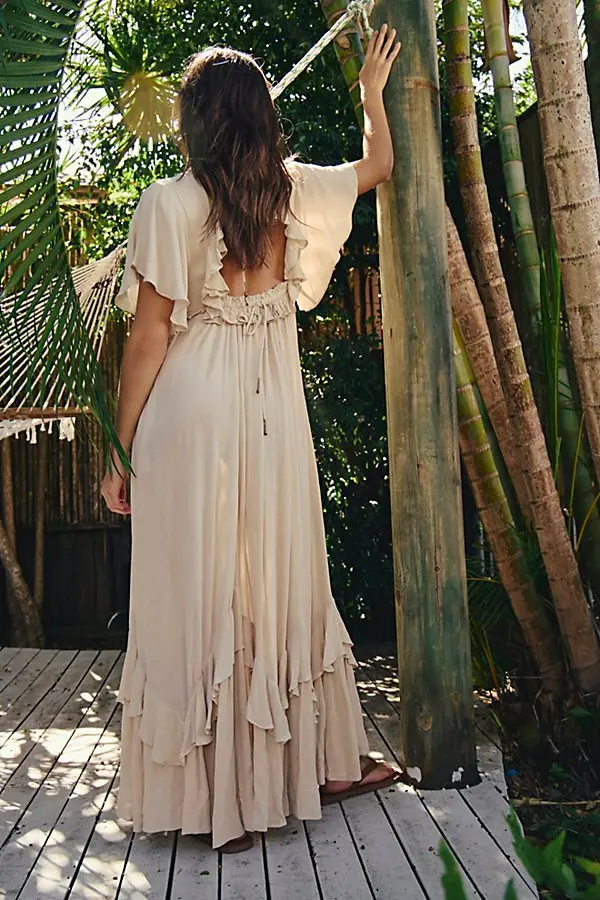 Free People Malta Maxi Dress - French Oak