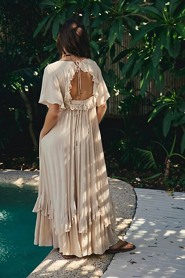 Free People Malta Maxi Dress - French Oak