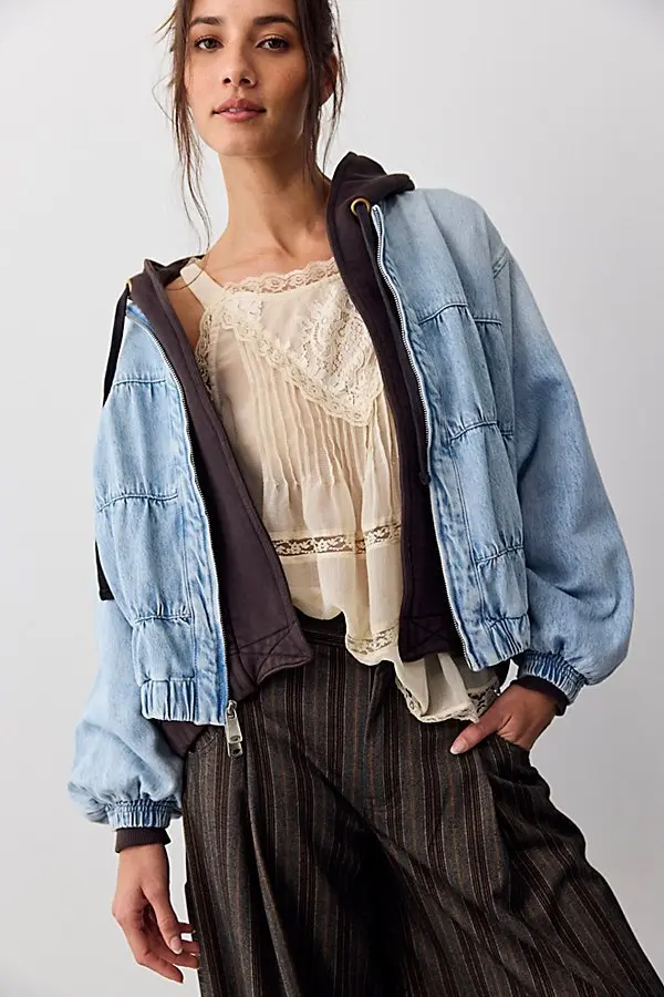 Free People We The Free Layla Denim Jacket