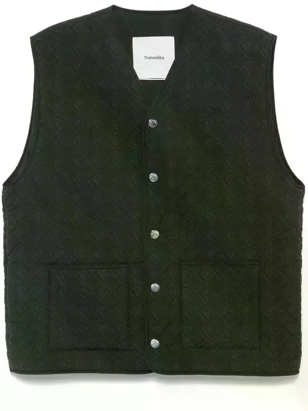 Nanushka Tymen Gilet - Green