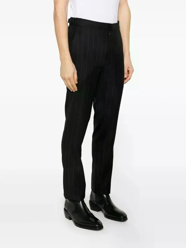 TOM FORD Striped Trousers - Black