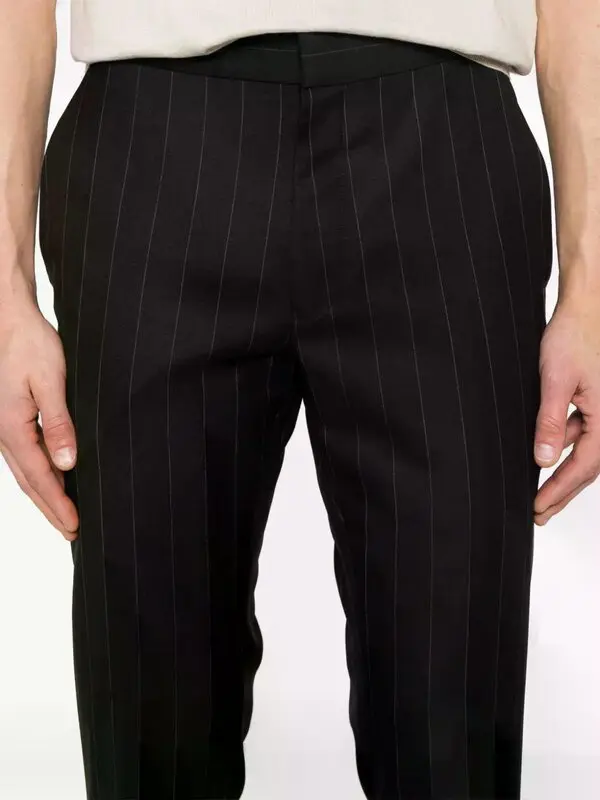 TOM FORD Striped Trousers - Black