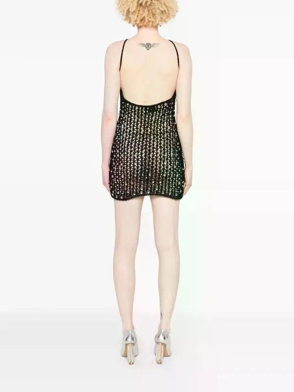 Coperni Beaded Knitted Mini Dress