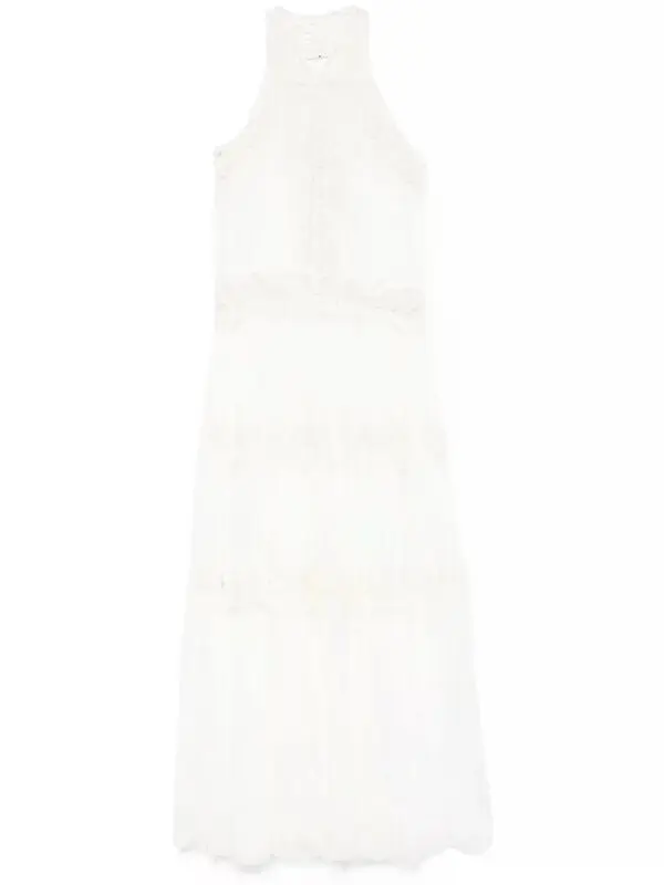 Ermanno Scervino Lace Panelling Maxi Dress