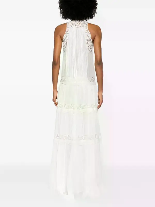 Ermanno Scervino Lace Panelling Maxi Dress
