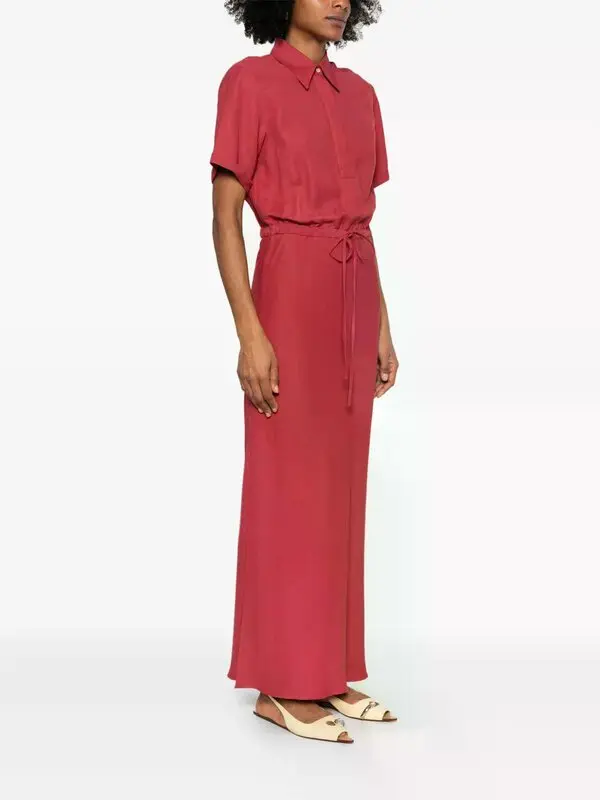 Brunello Cucinelli Twill Maxi Dress - Red