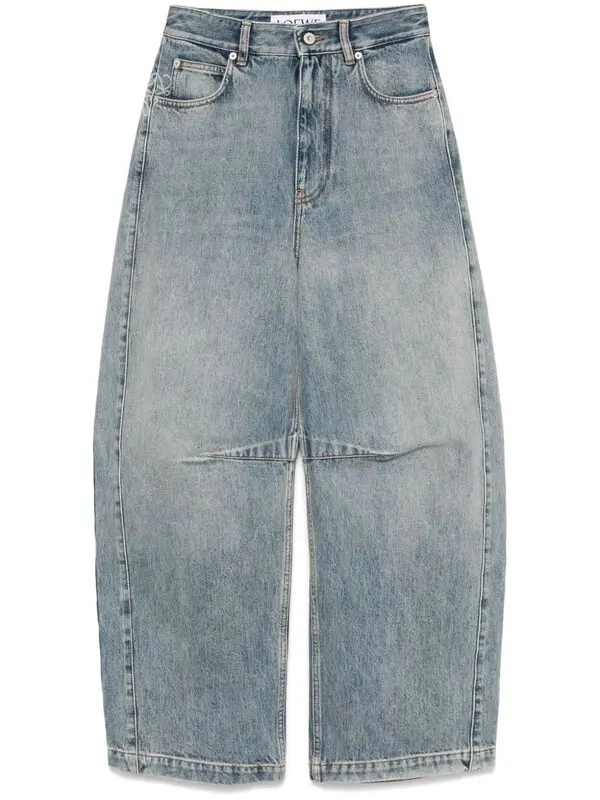 Loewe Anagram Barrel Jeans - Blue