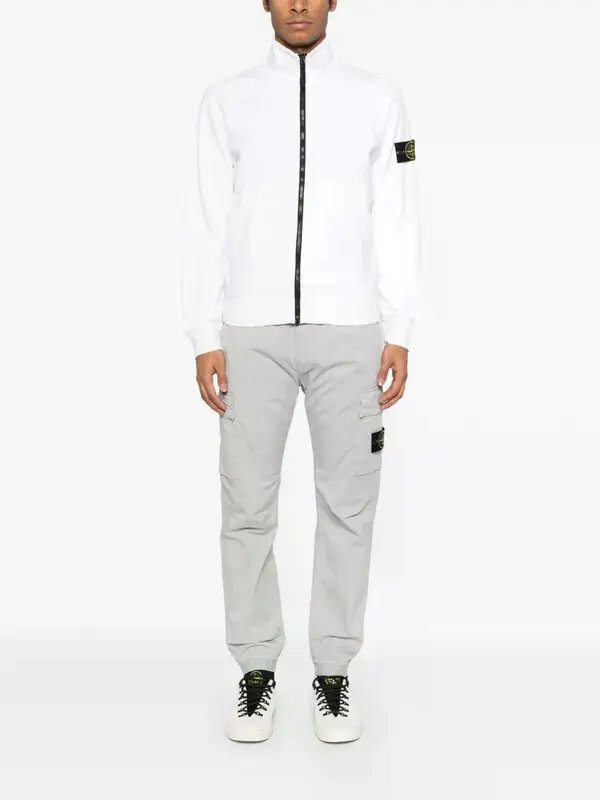Stone Island Organic Cotton Fleece Sweatshirt - White