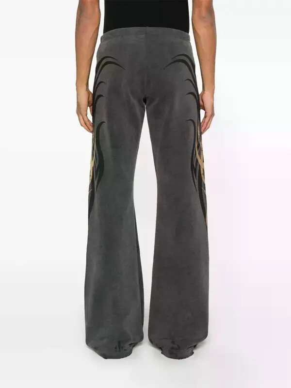 Balenciaga Rhinestone-logo Track Pants
