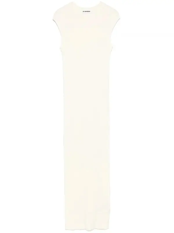 JIL SANDER Knitted Maxi Dress - Neutrals
