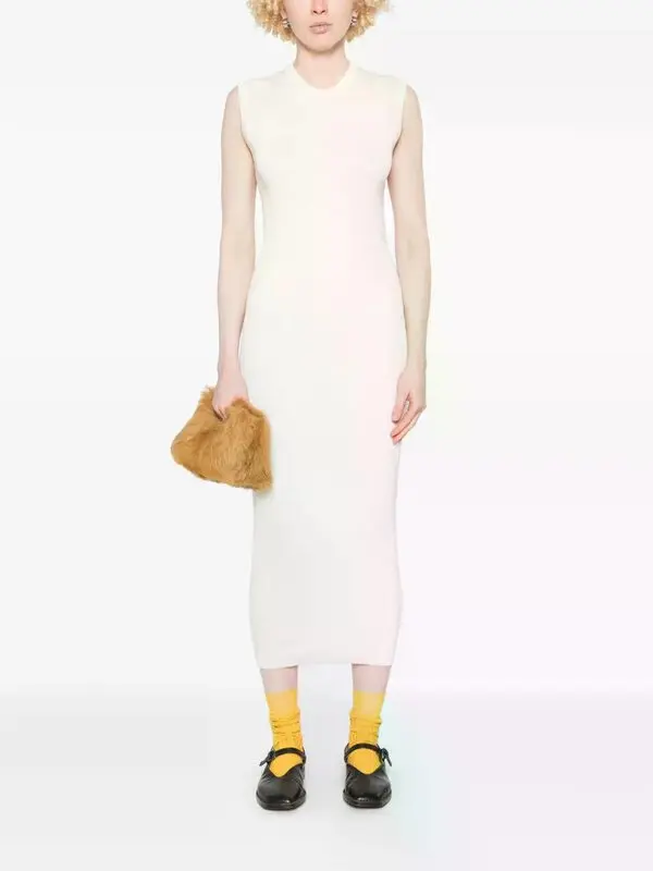 JIL SANDER Knitted Maxi Dress - Neutrals
