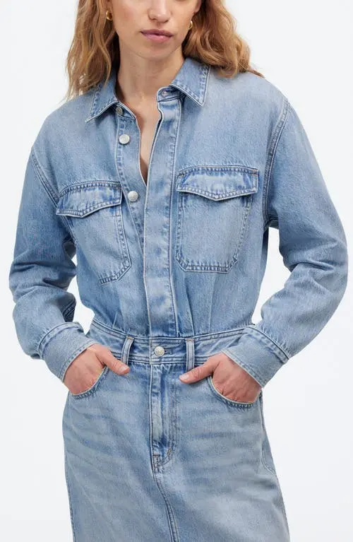 Madewell Denim Midi Shirtdress - Altoona Wash