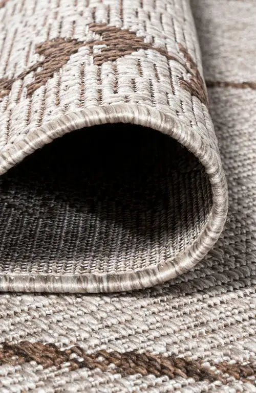 JONATHAN Y Derya Diamond Trellis Indoor/outdoor Area Rug - Beige/brown