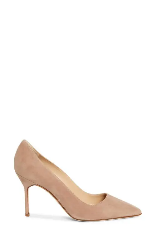Manolo Blahnik Bb Pointed-toe Pump - Beige